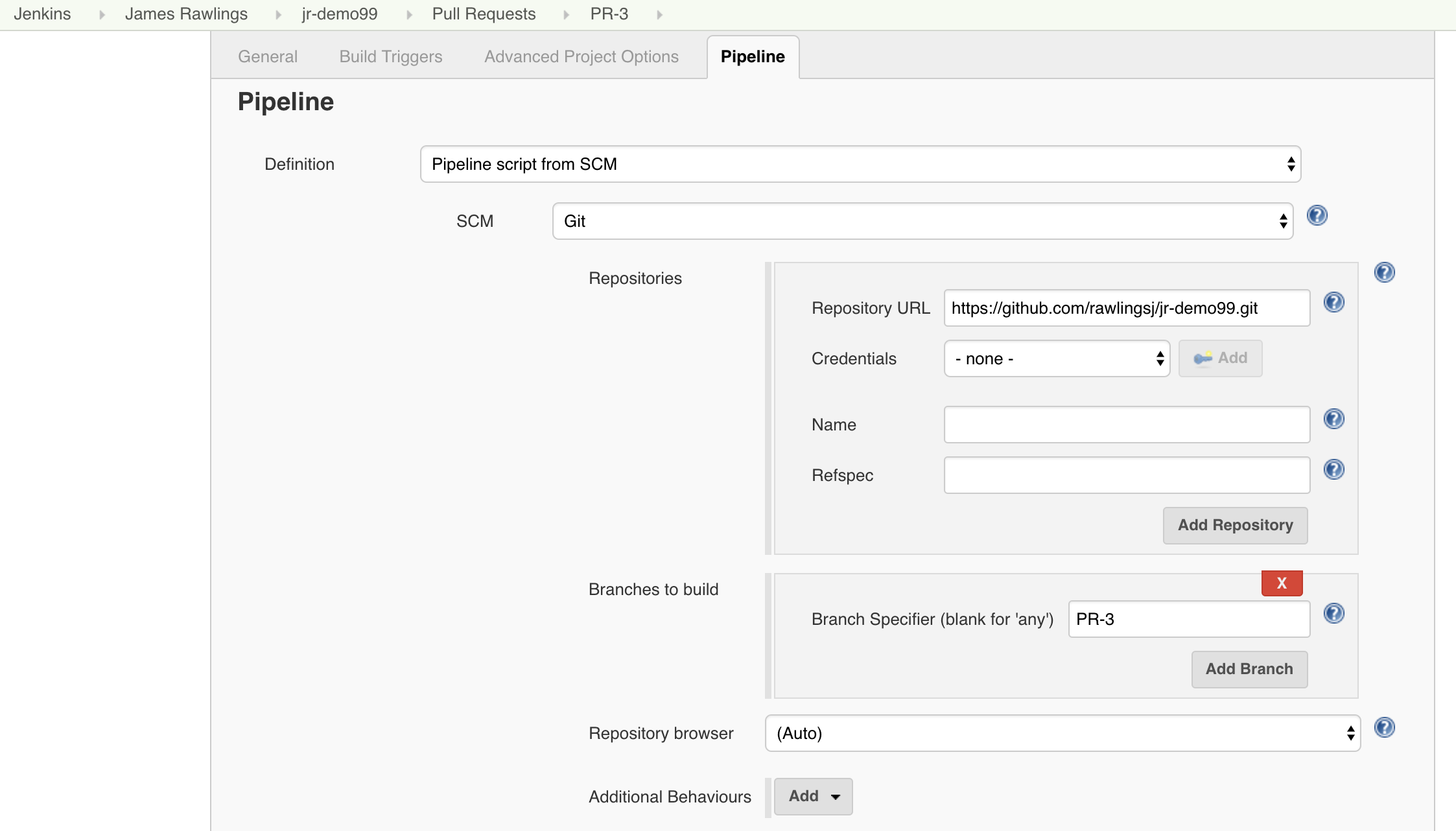 [JENKINS-37144] Unable to build origin PRs with GitHub Branch Source Plugin: Couldn't find any ...